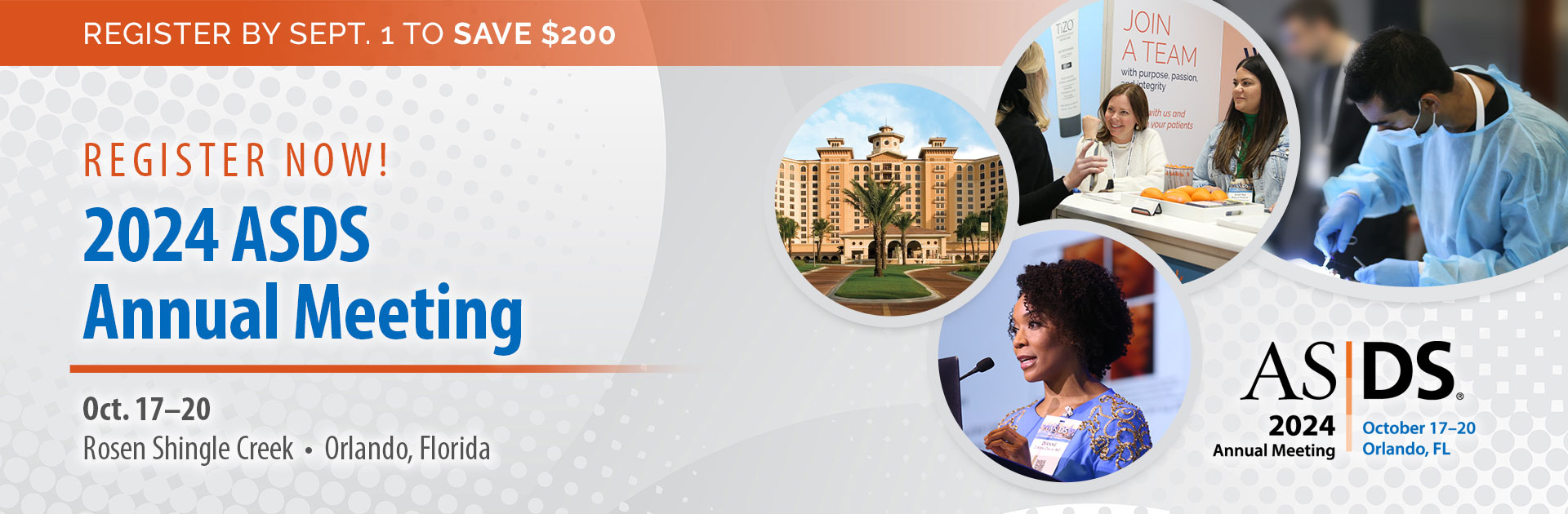 ASDS Annual Meeting | Oct. 17–20, 2024 | Orlando, Florida
